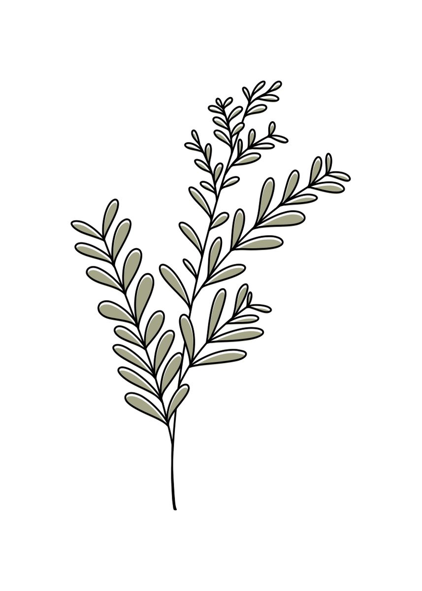 leaf-poster-picture-metal-print-paint-by-mr-penguin-displate