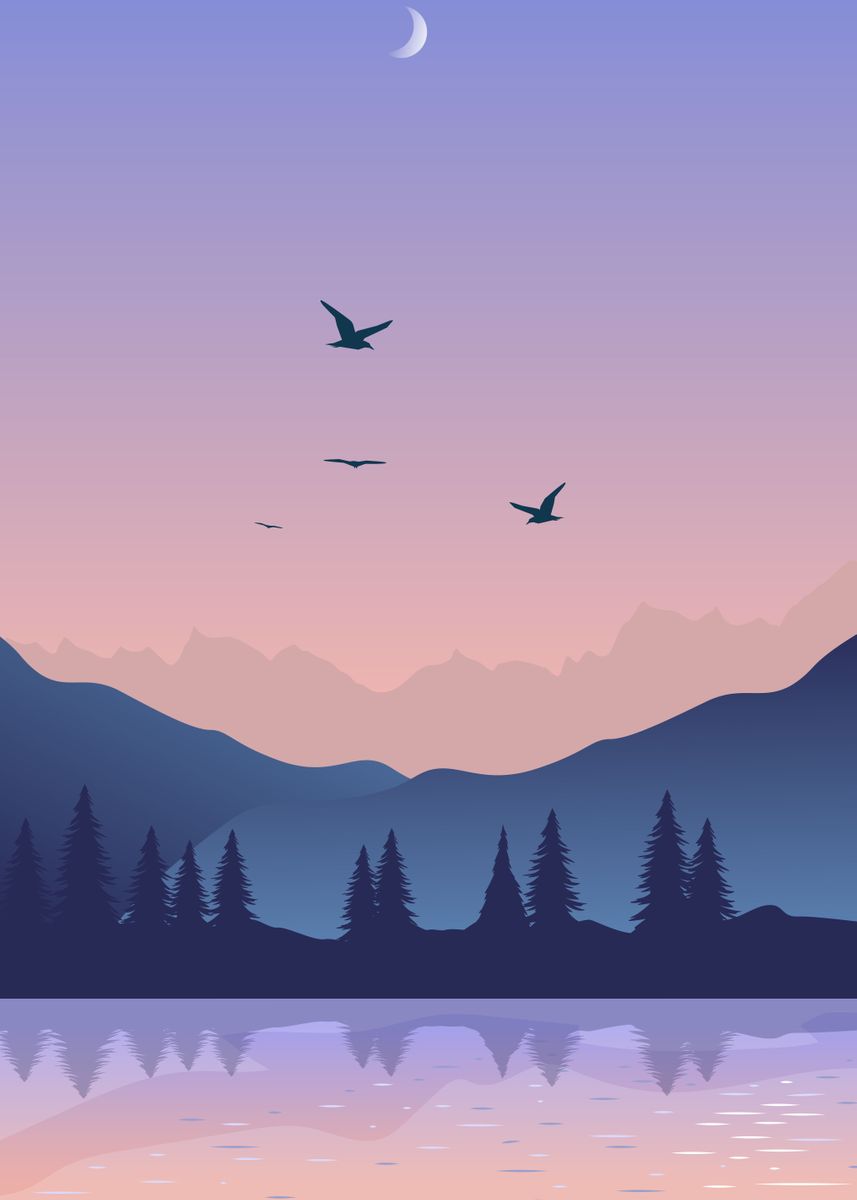 'Landscape Poster' Poster, picture, metal print, paint by Popular ...