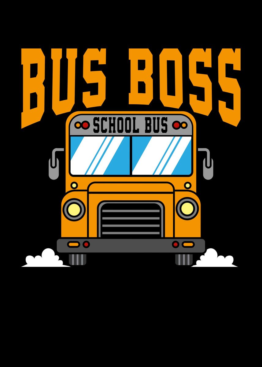 'School Bus Driver' Poster, picture, metal print, paint by Uwe Seibert ...