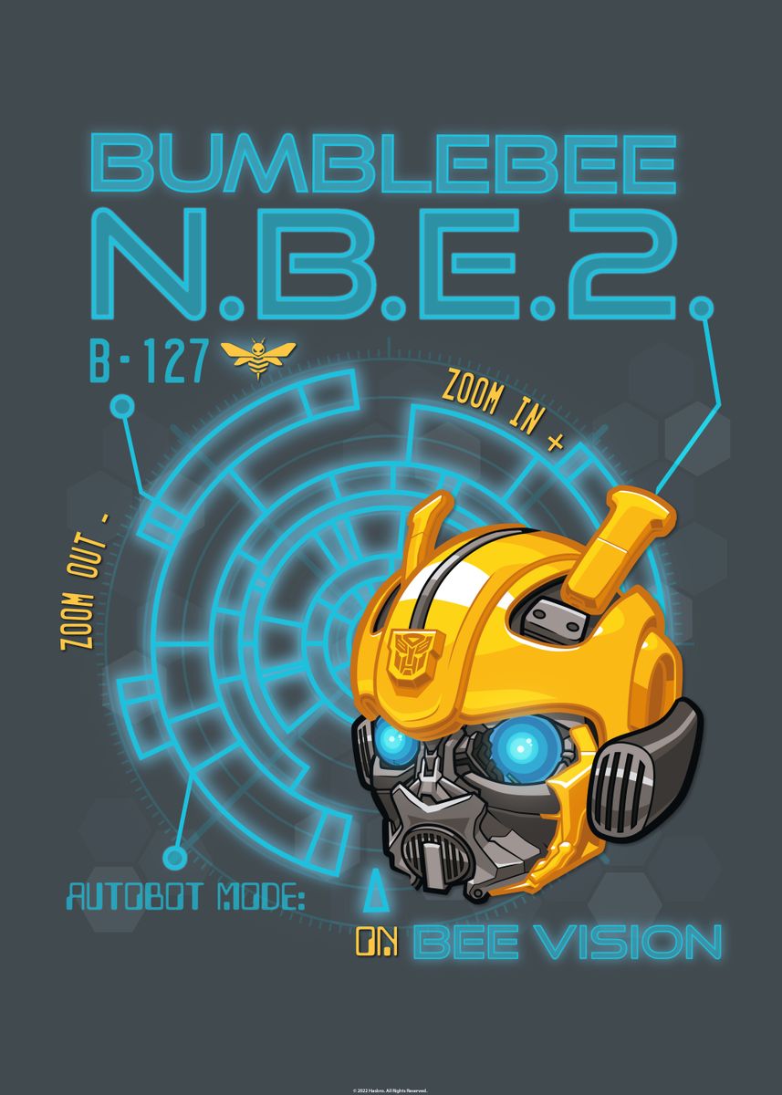 'Bumblebee NBE2 neon' Poster, picture, metal print, paint by ...
