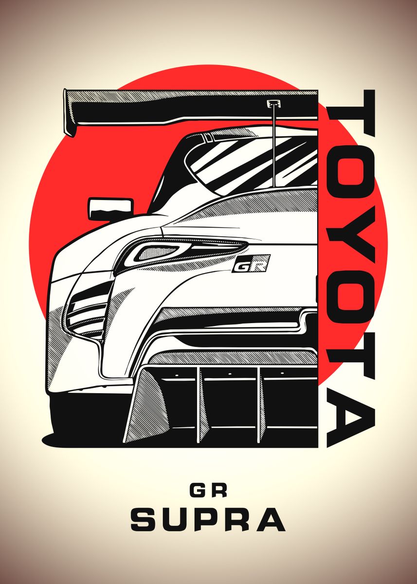 'Supra GR' Poster, picture, metal print, paint by Faissal Thomas | Displate