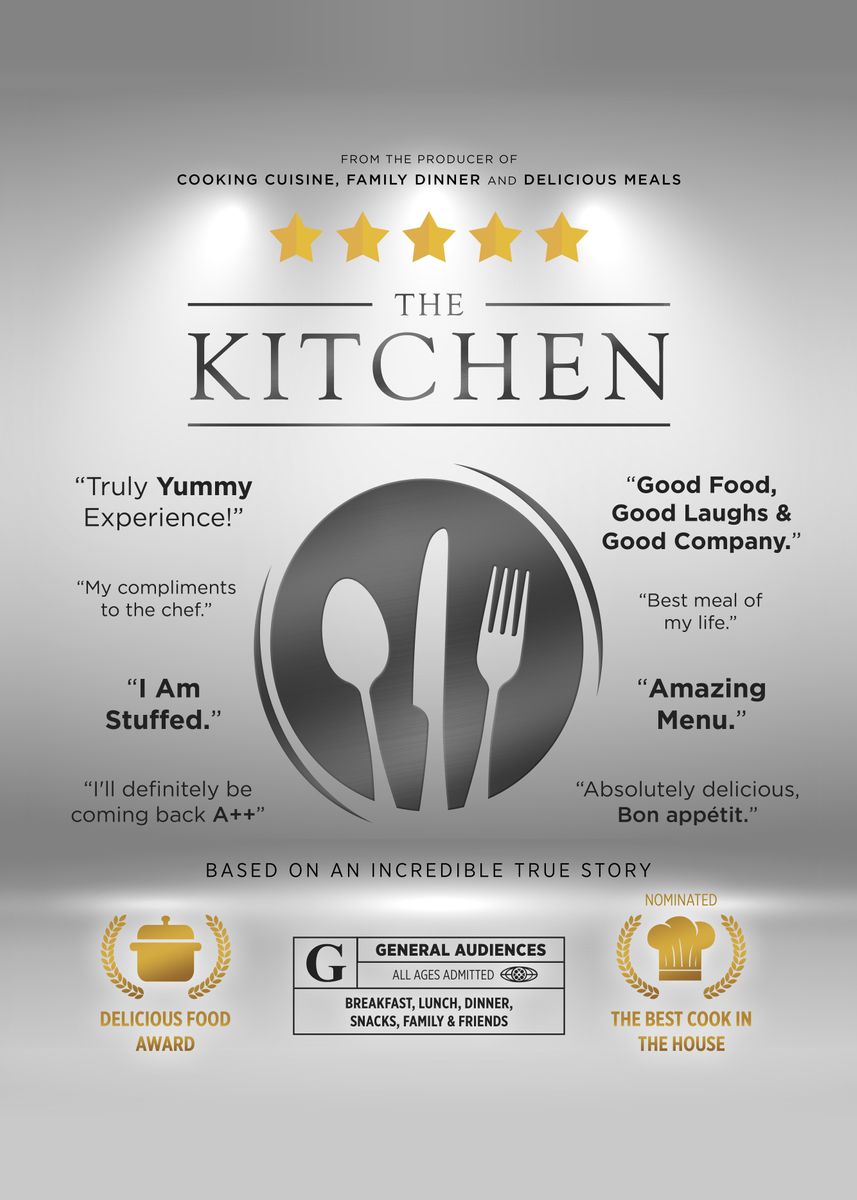 'The Kitchen Movie Poster' Poster, picture, metal print, paint by ...