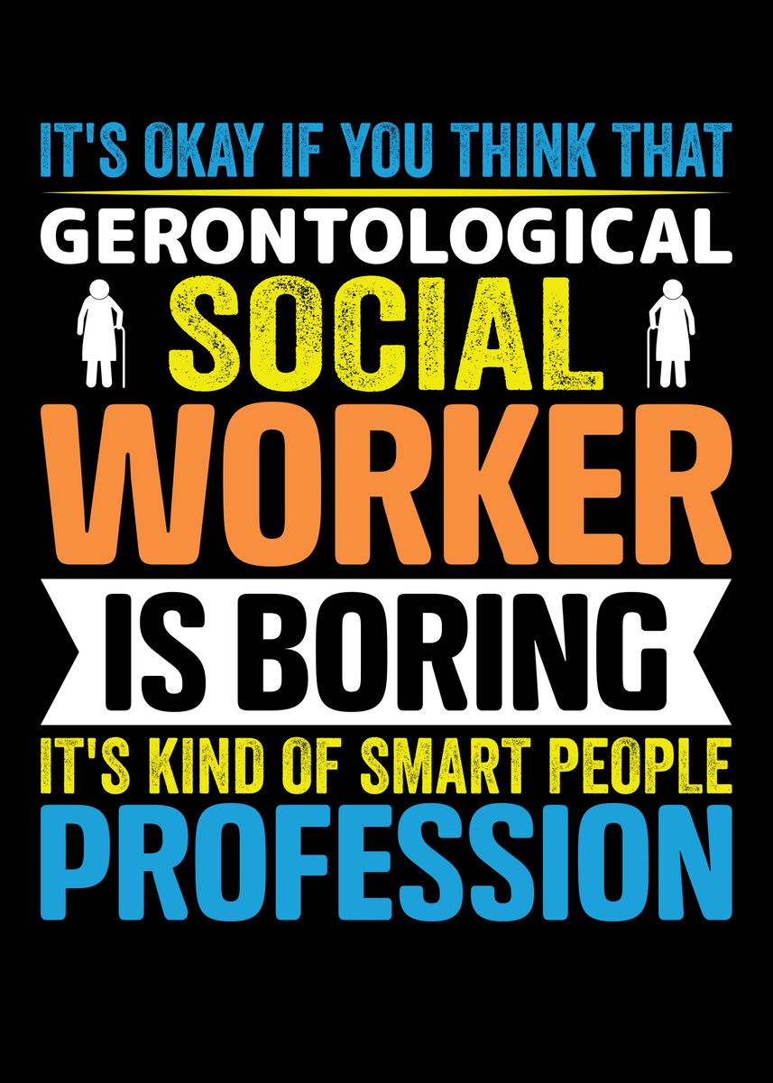 'Social Worker' Poster, picture, metal print, paint by Lukes Pixel ...