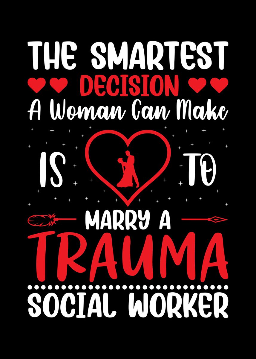 'Trauma Social Worker' Poster, picture, metal print, paint by Lukes ...