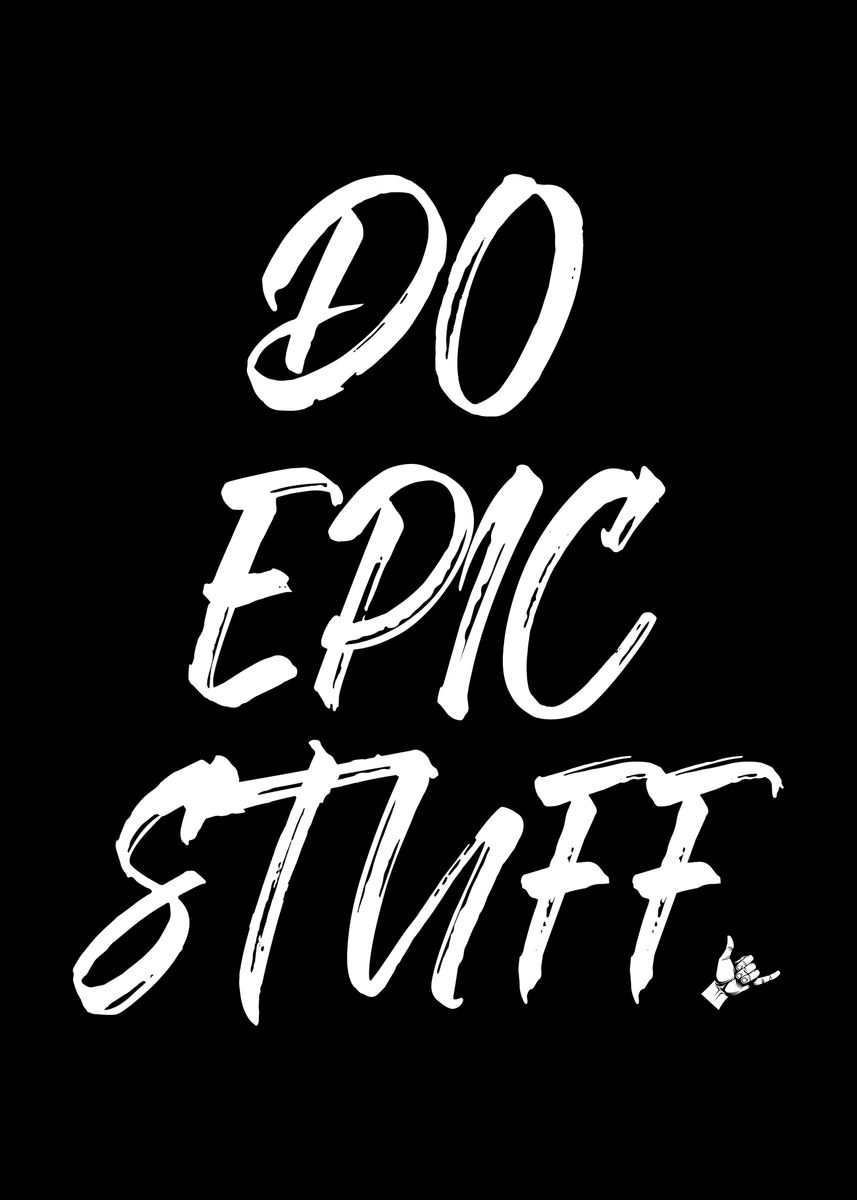 'Surfer Do Epic Stuff' Poster, picture, metal print, paint by EDventures | Displate
