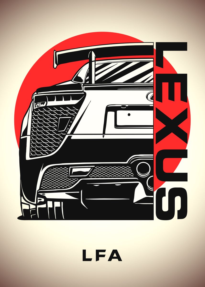 'Lexus LFA' Poster by Faissal Thomas | Displate