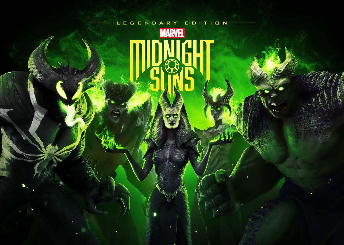 'MS Characters w.logo green' Poster by Marvel | Displate