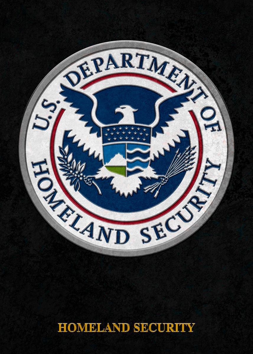'Arms of Homeland Security' Poster, picture, metal print, paint by ...
