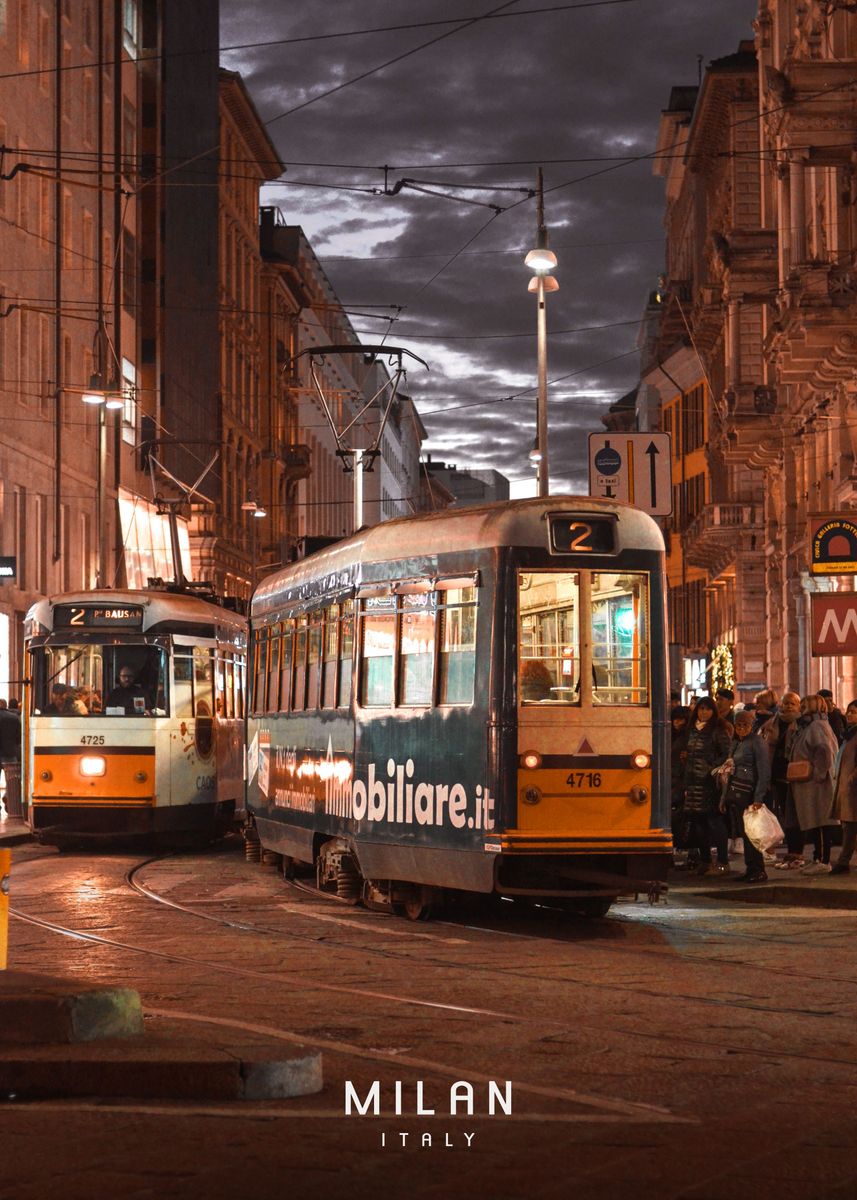 'Milan ' Poster, picture, metal print, paint by Big City | Displate