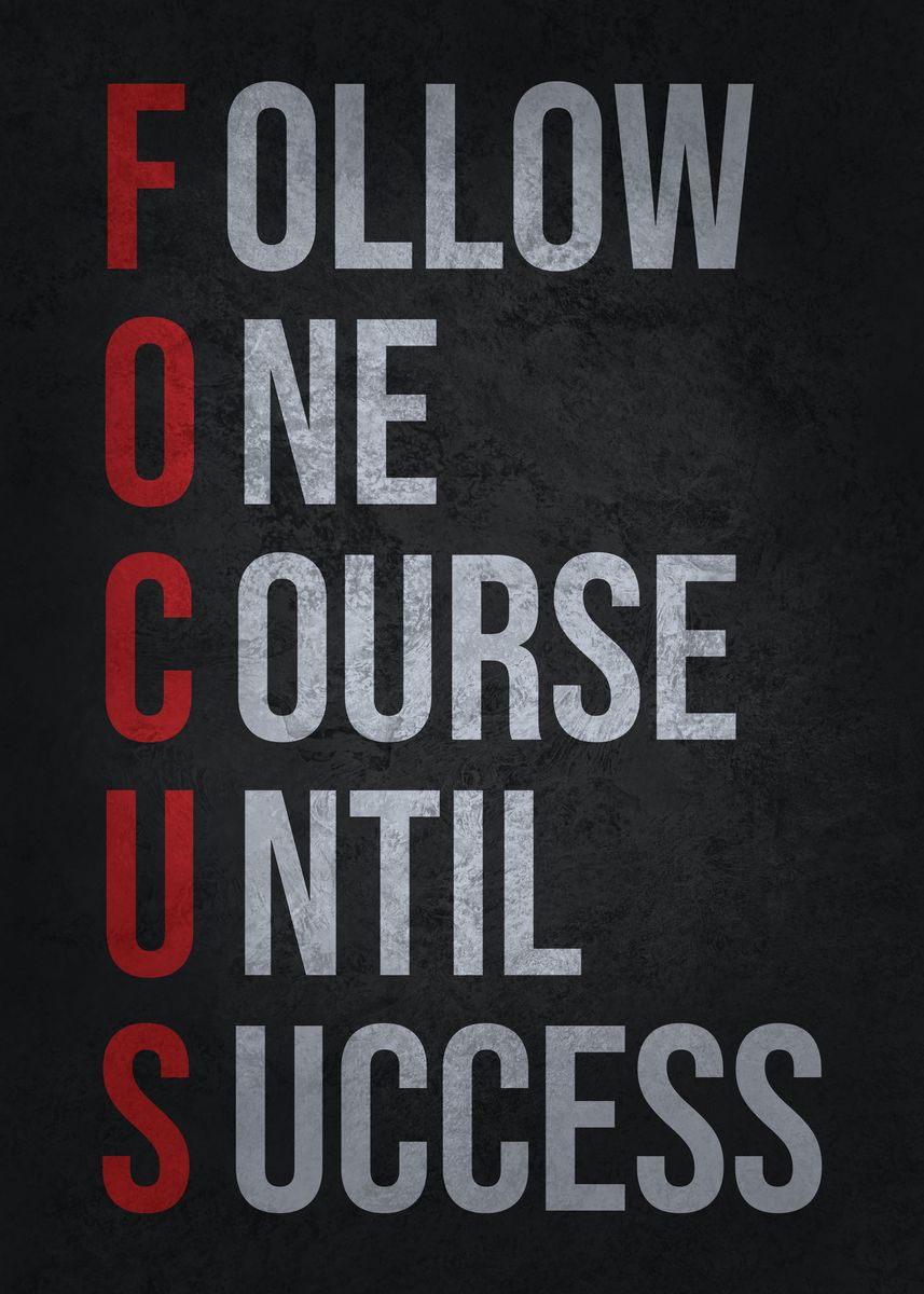 'FOCUS' Poster, picture, metal print, paint by CHAN | Displate