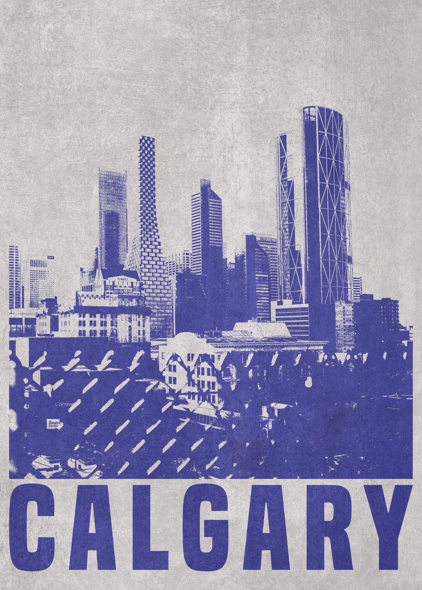 'Calgary' Poster, picture, metal print, paint by denvector | Displate