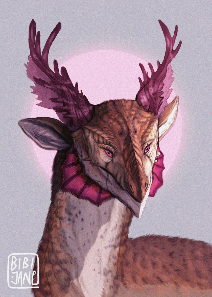 'Blood moon spirit' Poster, picture, metal print, paint by Bibiana ...