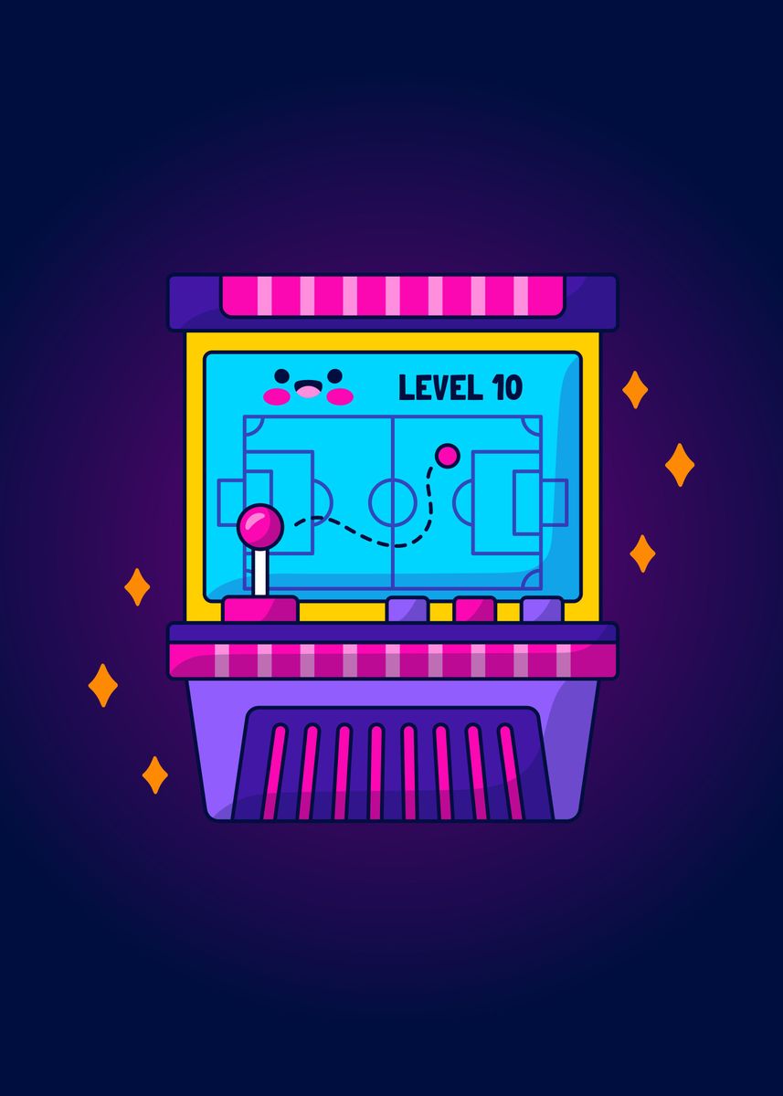 'Kawaii retro video games' Poster, picture, metal print, paint by ...