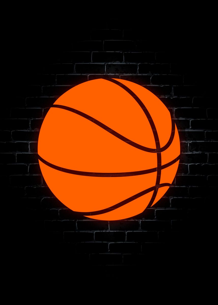 'Basketball Symbols ' Poster by Ana Calvert | Displate