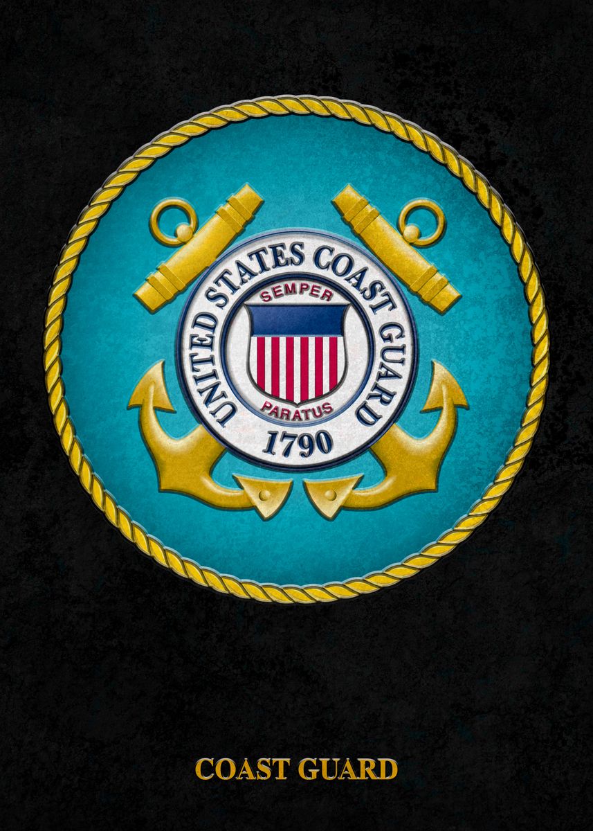 'Arms of Coast Guard' Poster, picture, metal print, paint by Ferit Kurt ...