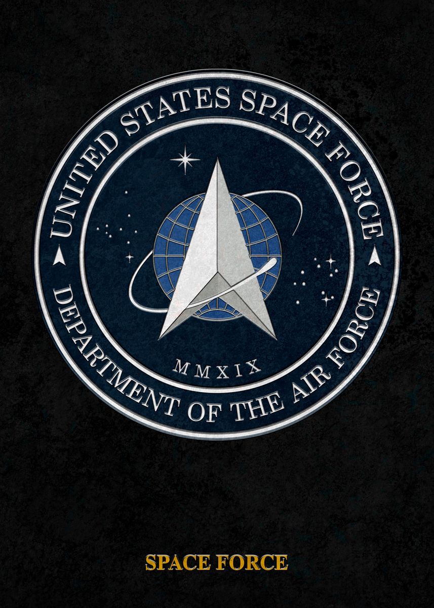 'Arms of Space Force' Poster, picture, metal print, paint by Ferit Kurt ...