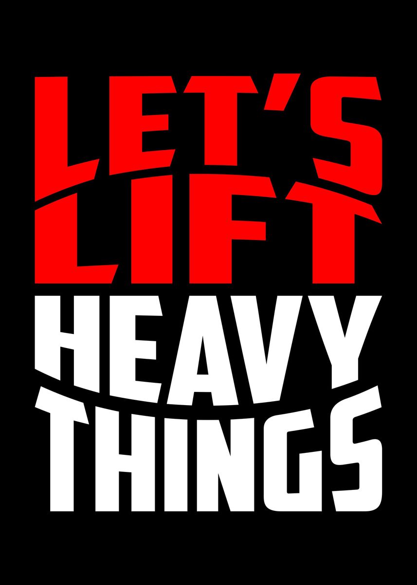 'Lets Lift' Poster, picture, metal print, paint by albran karan | Displate