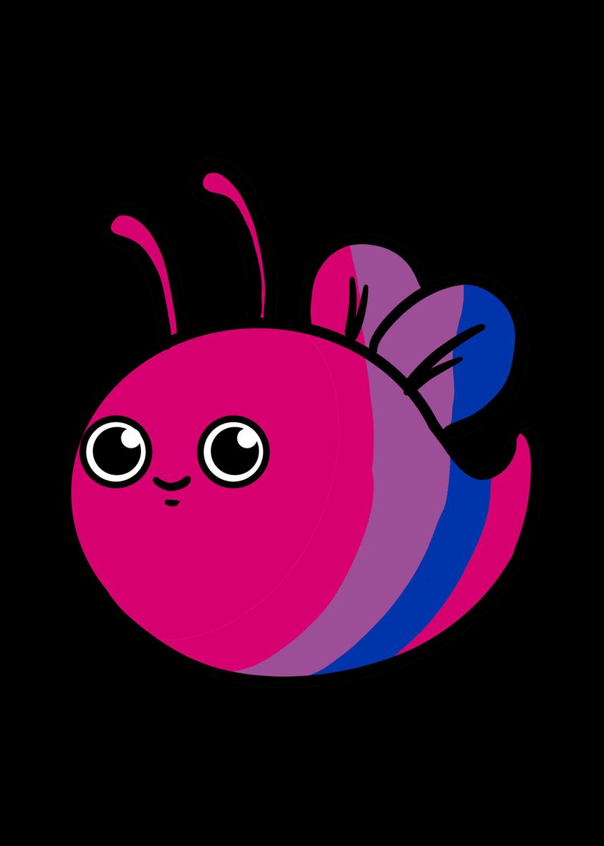 'Bisexual Bee Bi Pride' Poster, picture, metal print, paint by ...