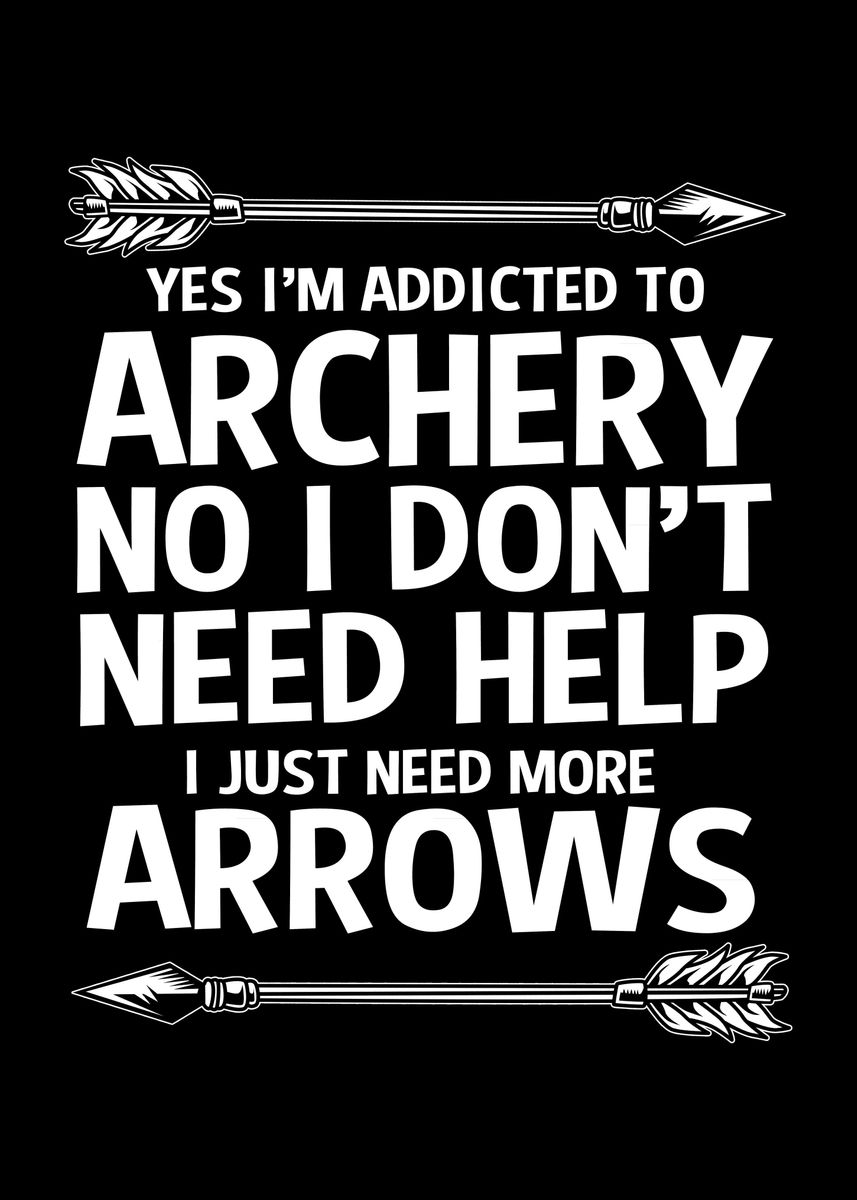'Funny Archery' Poster by FunnyGifts | Displate