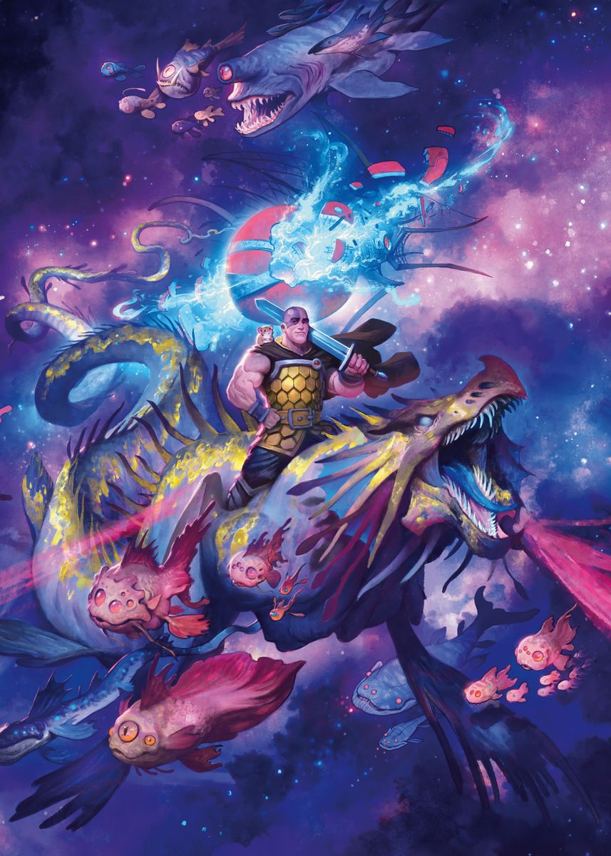 'Astral Menagerie Cover' Poster, picture, metal print, paint by ...