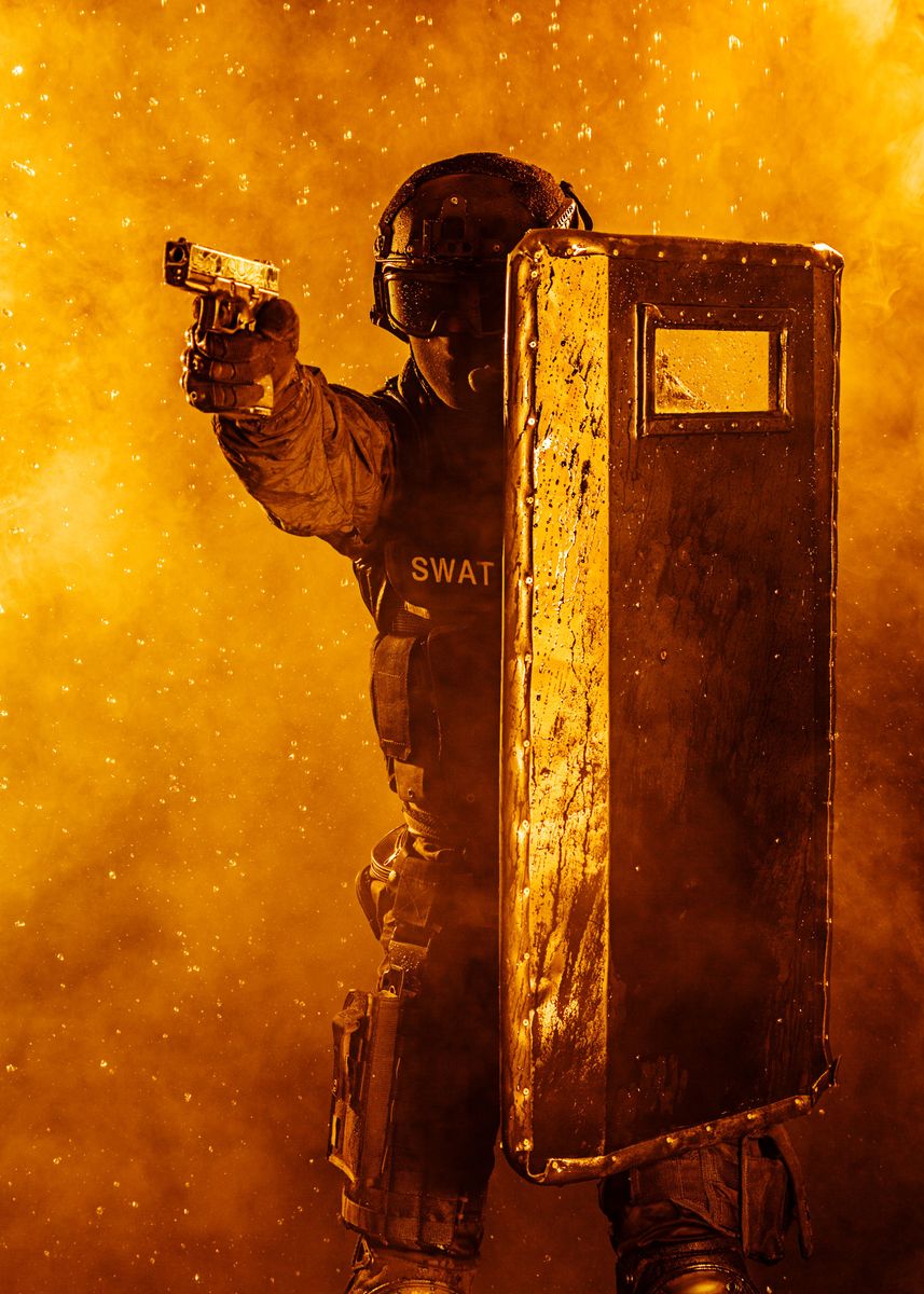 'SWAT' Poster, picture, metal print, paint by Getmilitaryphotos Pro ...