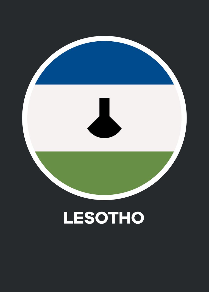 'Poster of Lesotho' Poster by Ricardo Costa | Displate