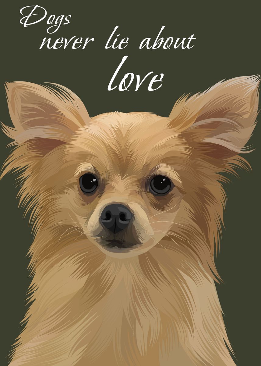 'Dog Lover' Poster, picture, metal print, paint by Michael art | Displate