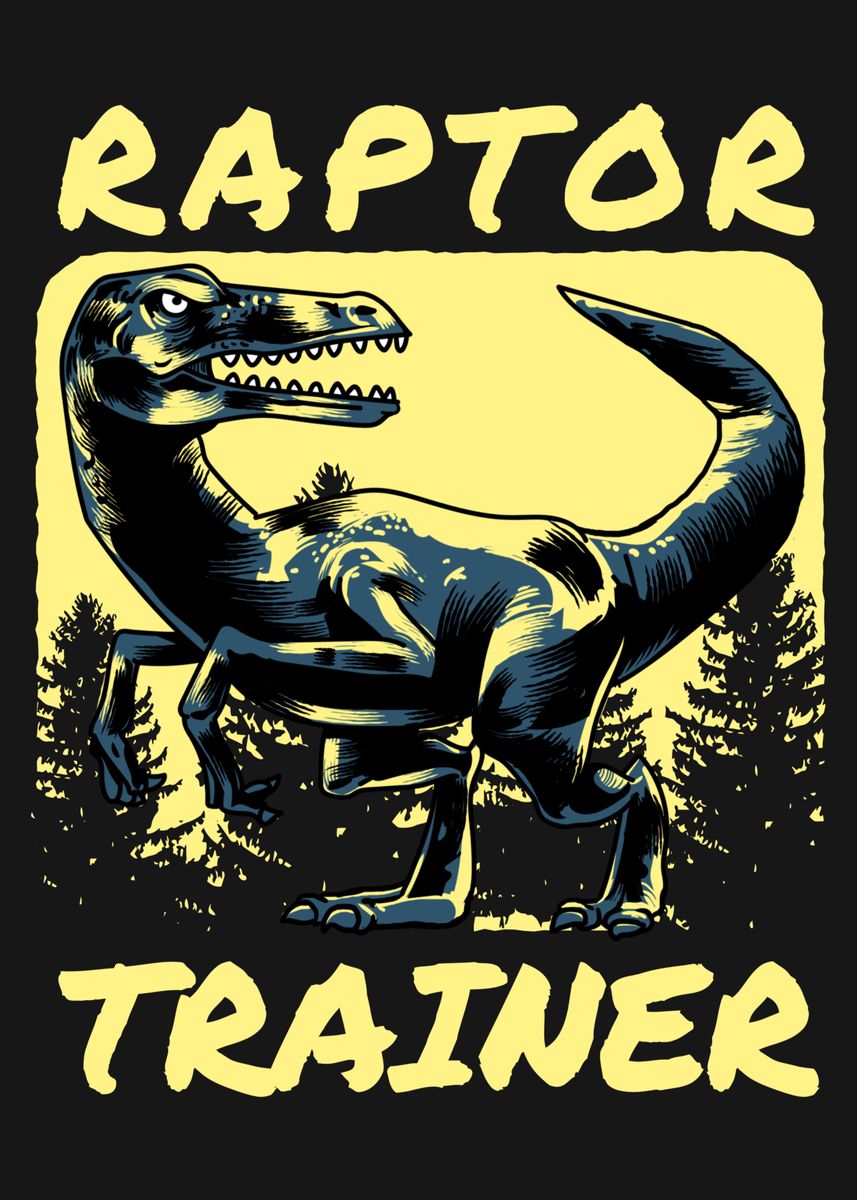 'Raptor Trainer' Poster, picture, metal print, paint by NIZAM KHAN ...