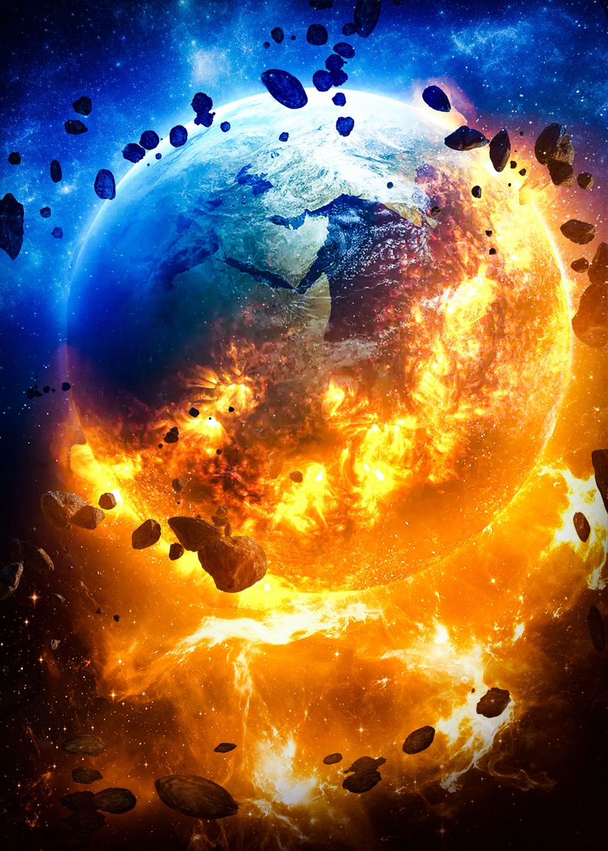 'Destruction' Poster, picture, metal print, paint by Mason | Displate