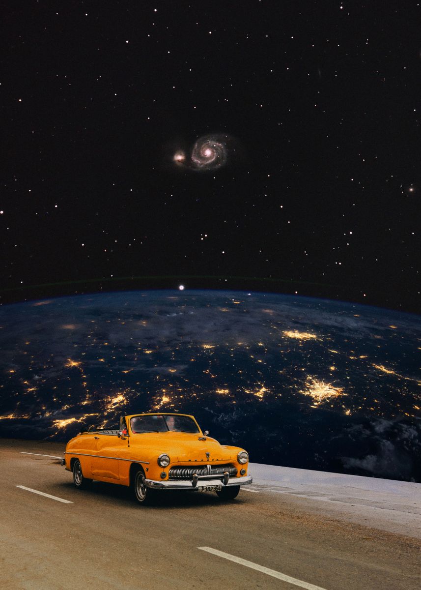 'THE YELLOW CAR' Poster, picture, metal print, paint by LFHCS | Displate