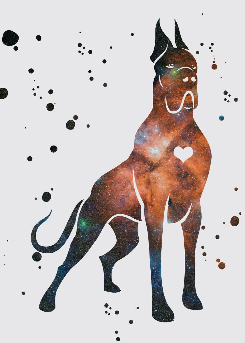 'Great Dane' Poster by Alexandra A | Displate