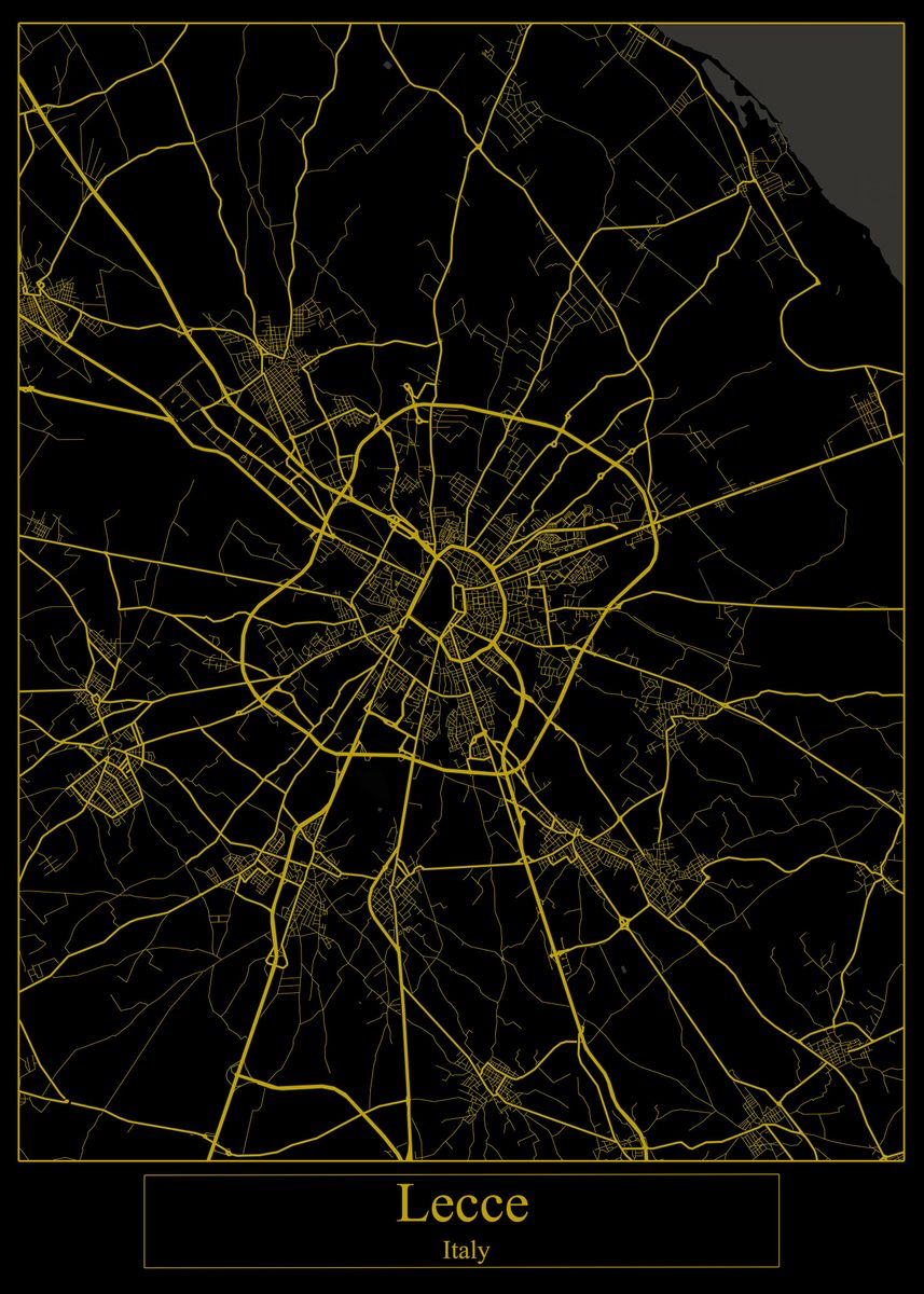 'Lecce Italy' Poster, picture, metal print, paint by Zake Yonkou | Displate