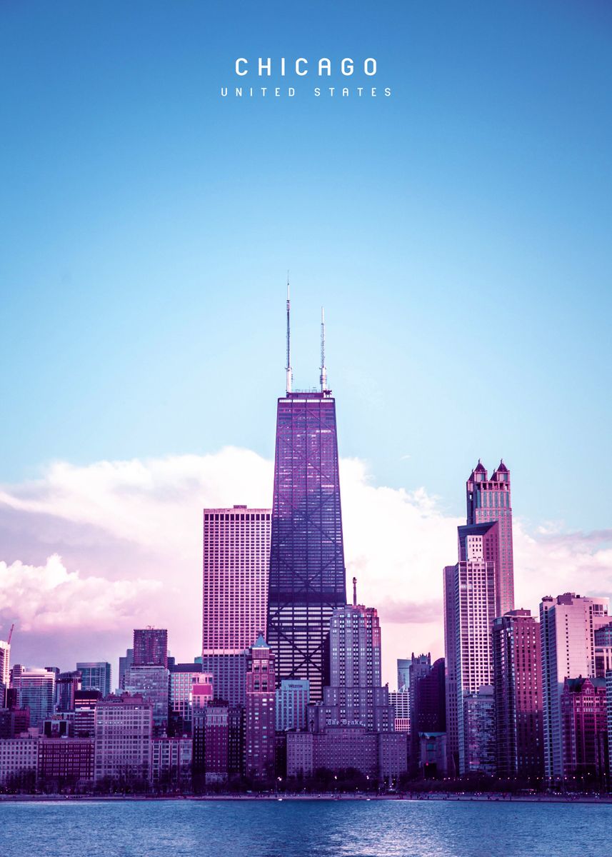 'Chicago ' Poster by Travel Addict | Displate