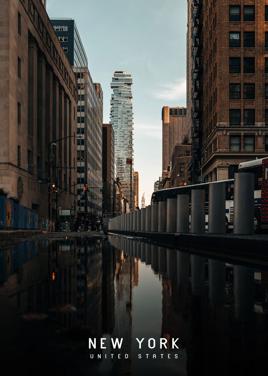 'New York ' Poster, picture, metal print, paint by Big City | Displate