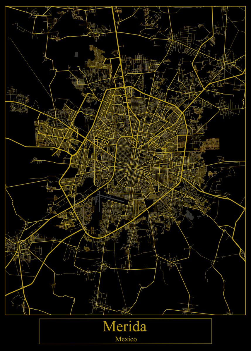 'Merida Mexico' Poster, picture, metal print, paint by Zake Yonkou ...