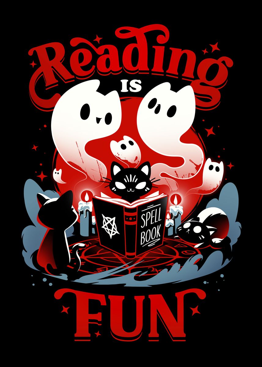 'Occult Reading' Poster, picture, metal print, paint by Snouleaf | Displate