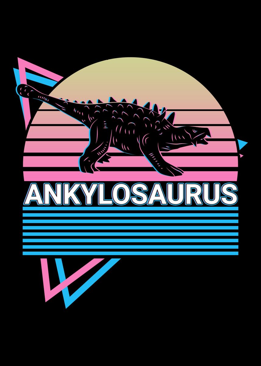 'Ankylosaurus Dinosaur' Poster, picture, metal print, paint by ...