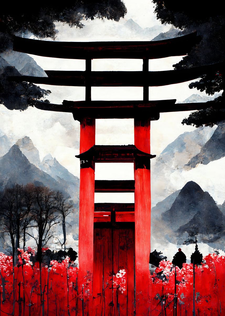 'Japan Torii Gate ' Poster by Neugebauer | Displate