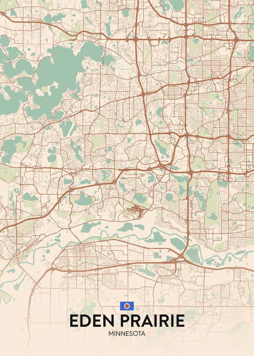 'Eden Prairie MN' Poster by IMR Designs | Displate