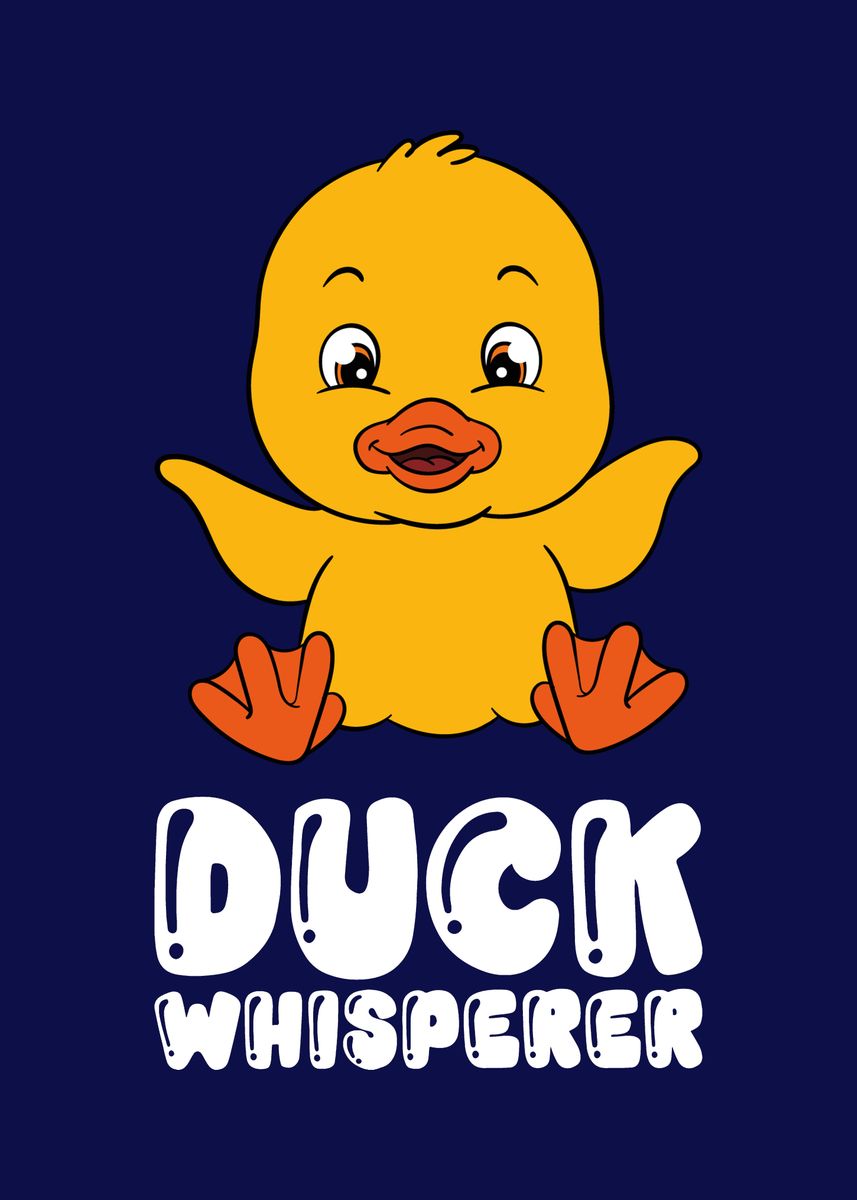 'Funny Duck Graphic' Poster, picture, metal print, paint by MzumO ...