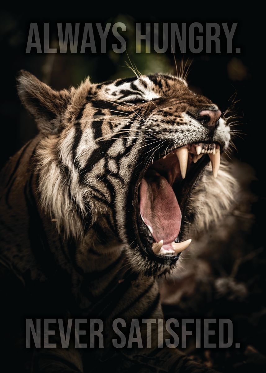 'Always Hungry' Poster, picture, metal print, paint by CHAN | Displate