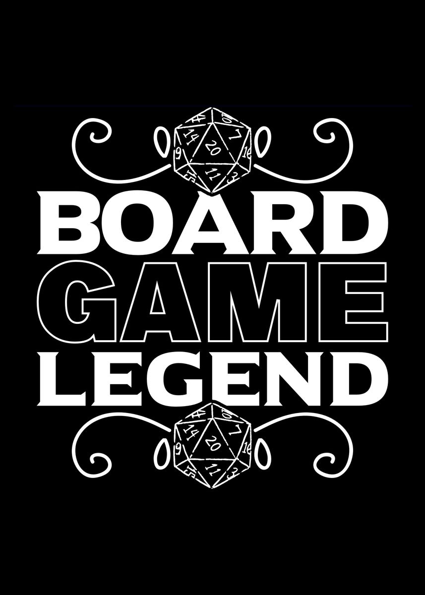 'Board game legend' Poster, picture, metal print, paint by Andreas ...