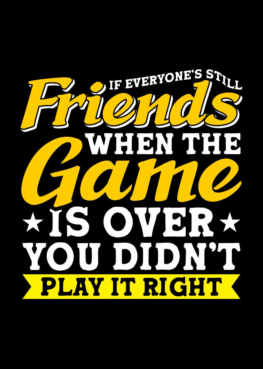 'everyone still friends' Poster by Andreas Schellenberg | Displate