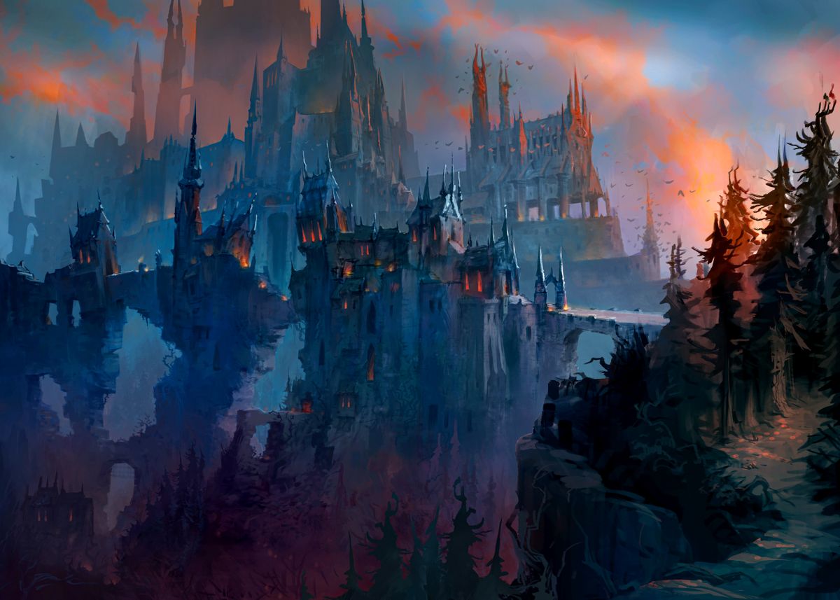 'Castle Nathria' Poster by World Of Warcraft | Displate