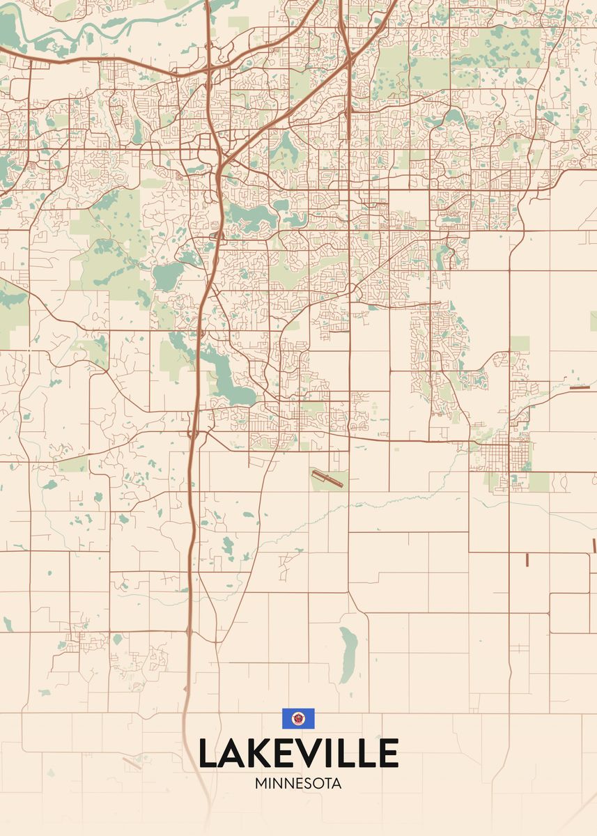 'Lakeville MN' Poster, picture, metal print, paint by IMR Designs ...