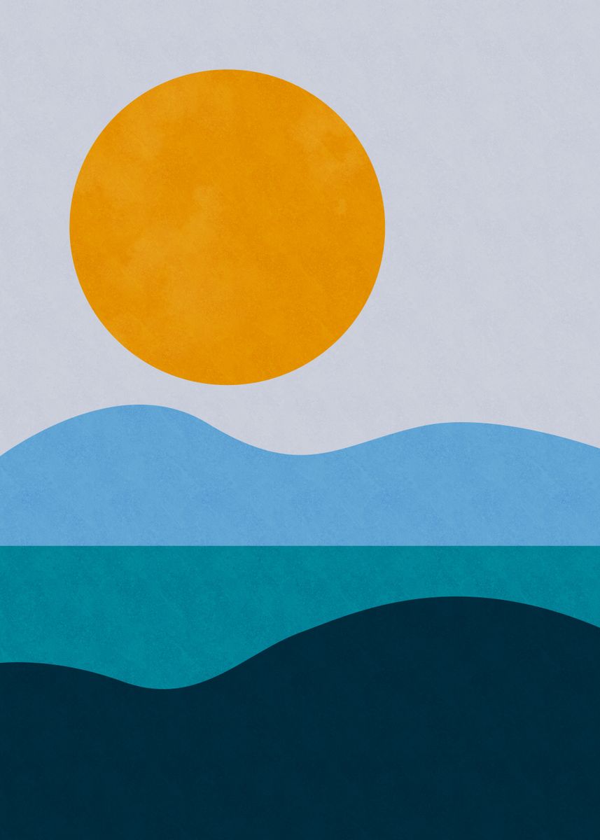 'Scenery of the Sea' Poster by FlyingBlade | Displate