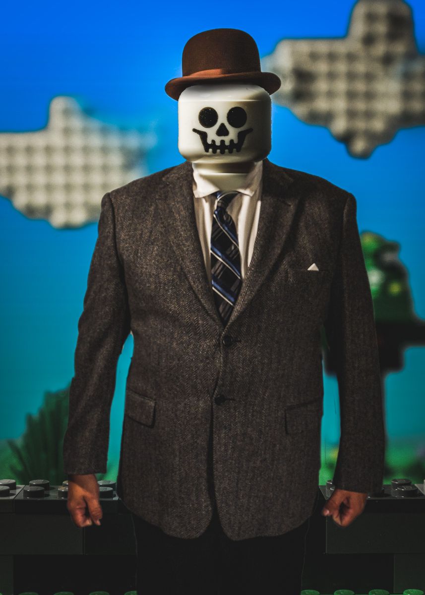 'Bowler Hat Lego Man' Poster by Kristopher Keen | Displate