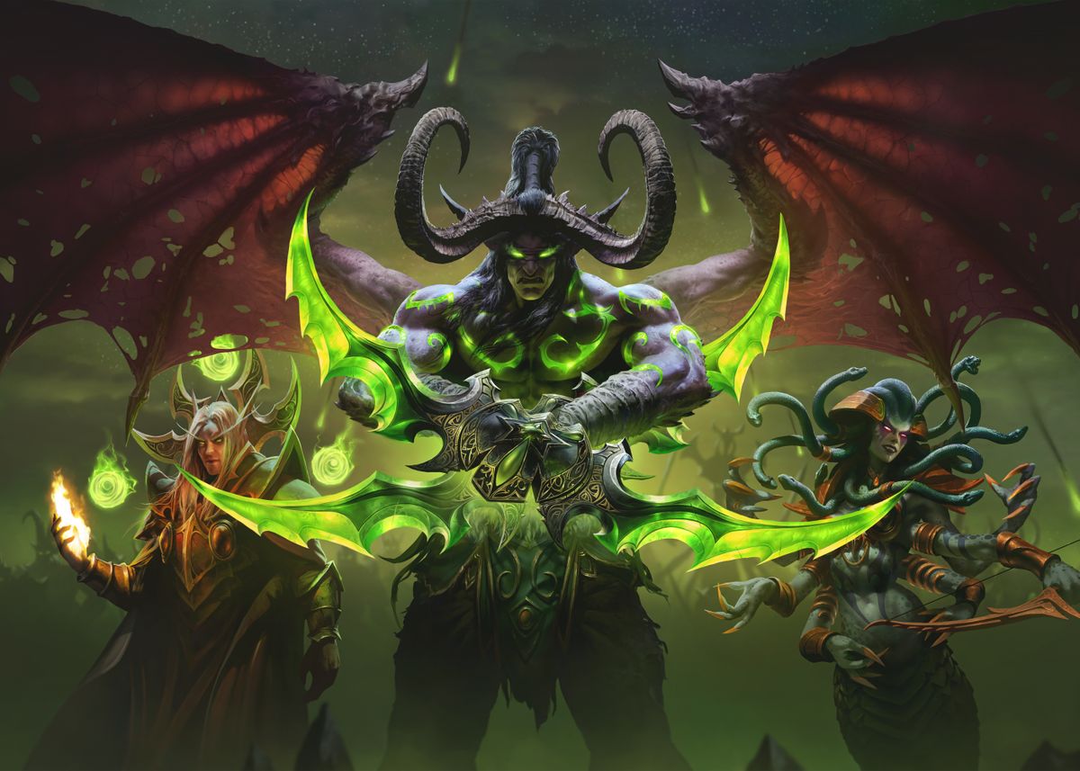 'Illidan' Poster by World Of Warcraft | Displate
