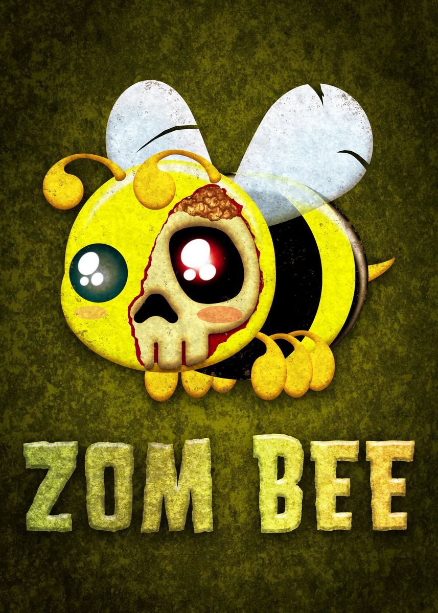 'ZOMBEE' Poster, picture, metal print, paint by Anaideia | Displate
