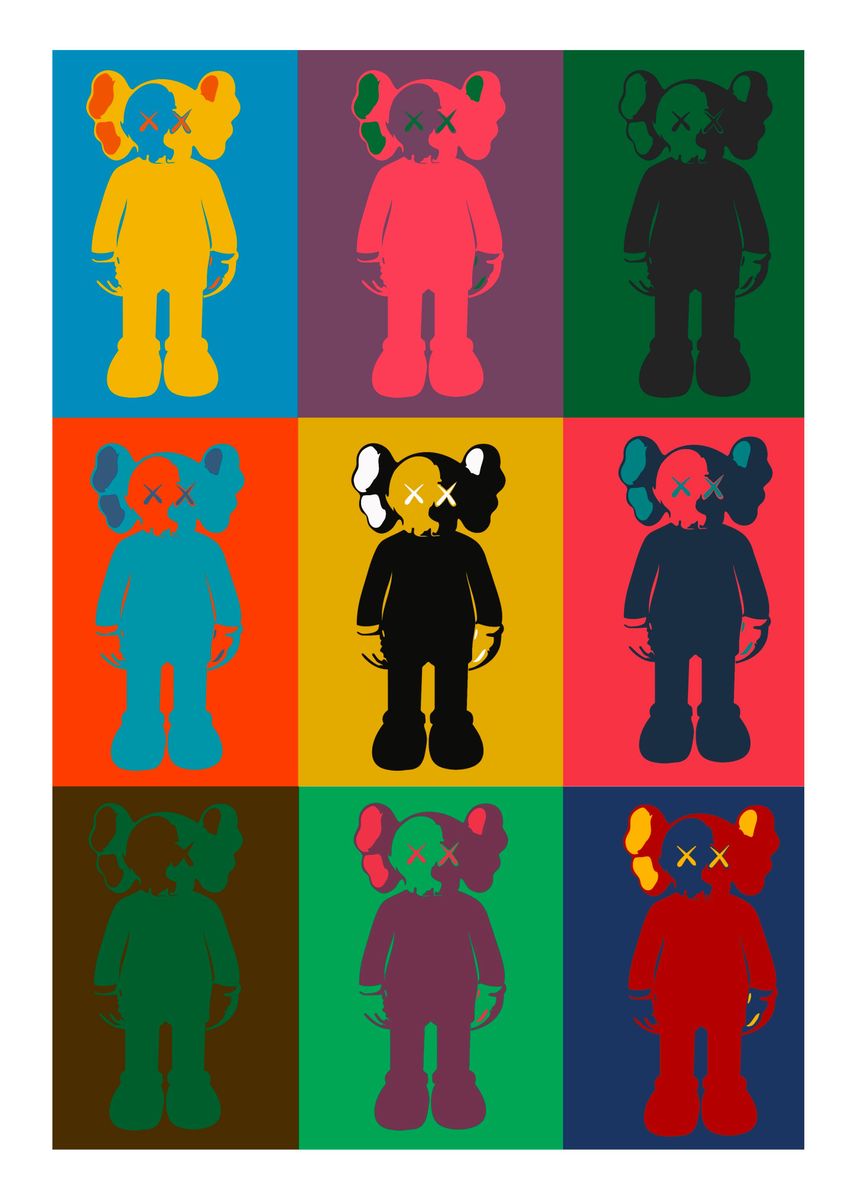 'Kaws collection' Poster, picture, metal print, paint by Biopic Studio ...